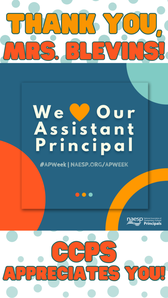 Celebrating Mrs. Blevins during National Assistant Principals Week ...